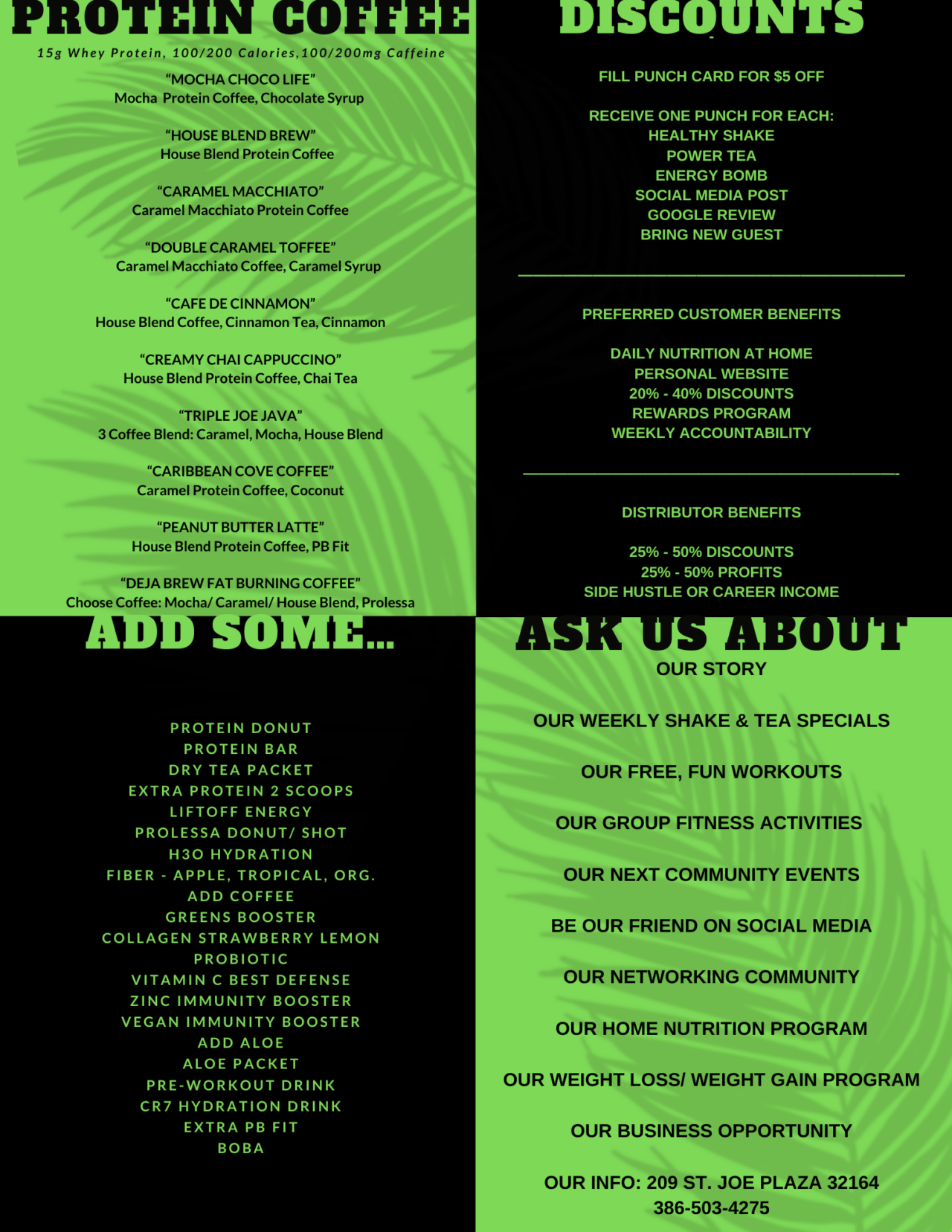 Menu | Good Vibes Nutrition